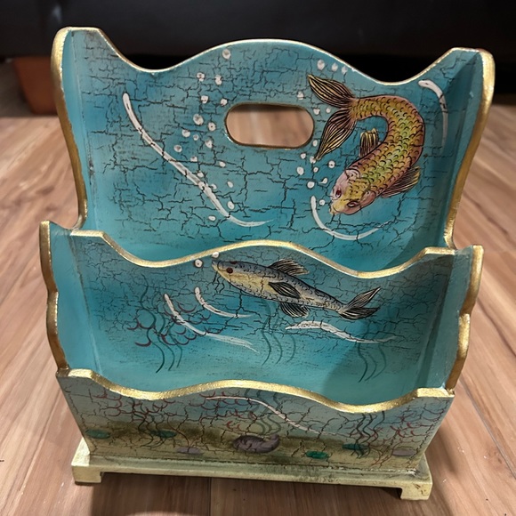 Other | Vintage Robert M Weiss Handmade Peru Wood Aquarium Sea Fish ...